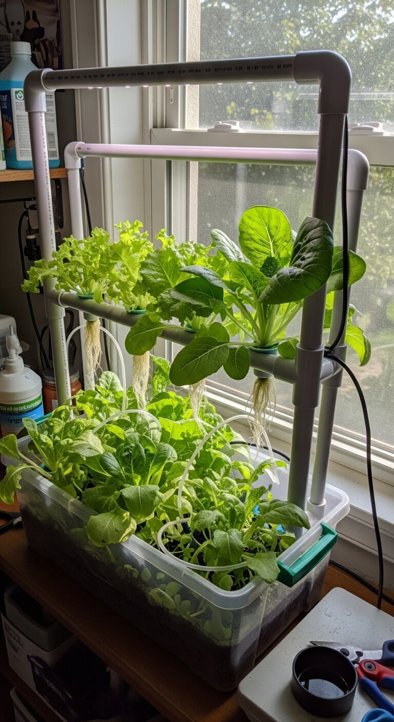 DIY Window Farm Hydroponic System: Growing Fresh Produce Indoors